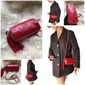 CHANEL | Bags | Authentic Chanel Red Mini Camera Bag With Tassel | Poshmark